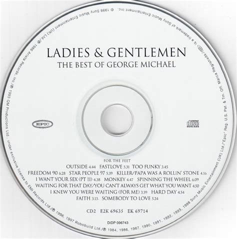 George Michael Ladies And Gentlemen The Best Of George Michael 2cd