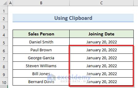 How To Copy Same Date In Excel Earn Excel