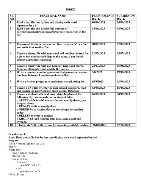 12 experiment info and project info pdf inventory table database