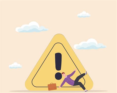 Premium Vector Caution Or Mistake Attention Risk Alarm With Exclamation Point Symbol Error