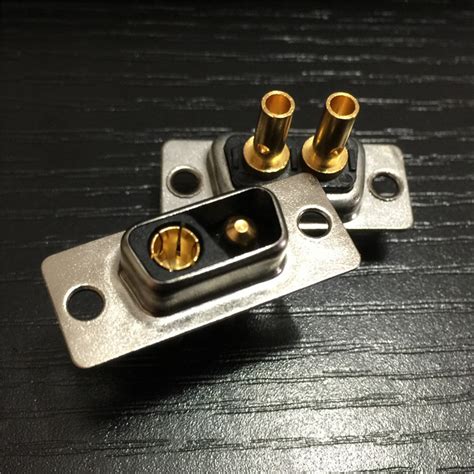 2v2母头混装大电流d Sub连接器 混装2芯打线式电源d Sub连接器