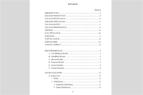 Cara Membuat Daftar Isi Manual Yang Rapi Di Word Beserta Contohnya Blog Mamikos