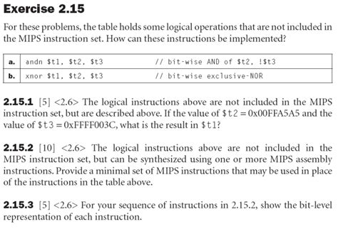 Solved For These Problems The Table Holds Some Logical