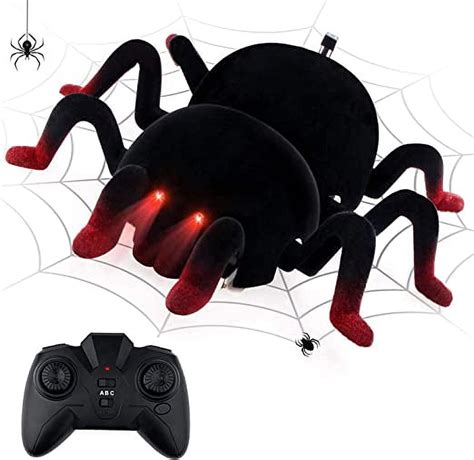 Infrared Rc Robotic Spider With Led Eyes Wall Climbing Halloween