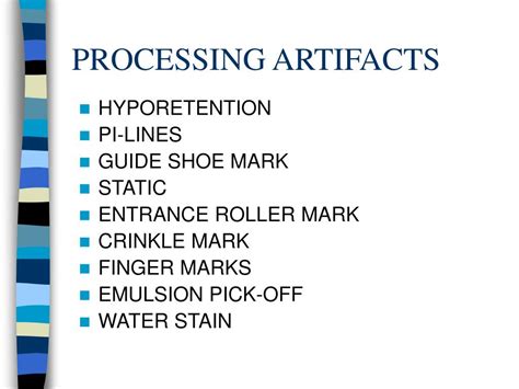 Ppt Radiographic Artifacts Powerpoint Presentation Free Download