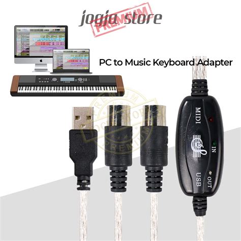 Jual USB MIDI Cable Converter PC To Music Keyboard Adapter Cable Keyboard Musik To Komputer