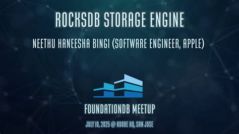 Rocksdb Storage Engine For Foundationdb Youtube