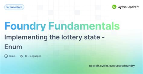 Video Smart Contract Lottery Implementing The Lottery State Enum