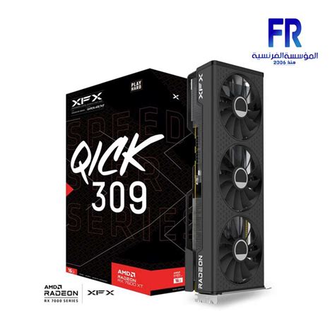 XFX Speedster Qick 309 Radeon RX 7600 XT 16GB GDDR6 128bit Graphic Card Alfrensia Best PC
