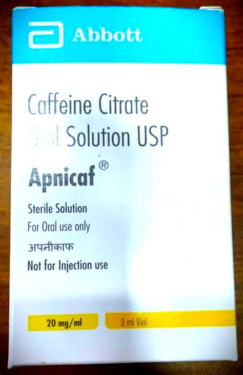 Abbott Liquid Caffeine Citrate Injection For Hospital Packaging Size Bottle At ₹ 300 Piece In