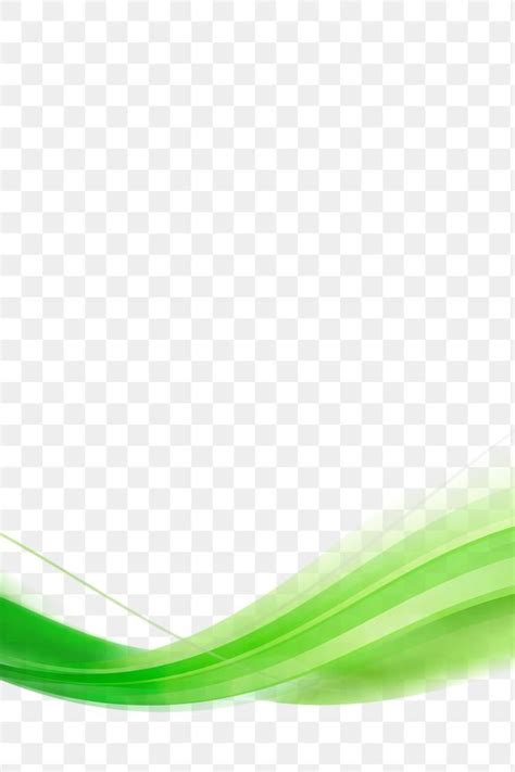 Download Free Png Of Green Curve Frame Template Design Element By Kappy About Wave Green Wave