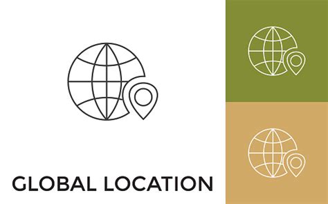 제목으로 편집 가능한 글로벌 위치 씬 선 아이콘입니다 모바일 응용 프로그램 웹 사이트 소프트웨어 및 인쇄 미디어에 유용합니다 0명에 대한 스톡 벡터 아트 및 기타 이미지