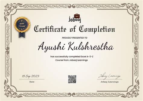 Ayushi Kulshrestha On Linkedin Successfully Completed An Intensive Excel Course Further