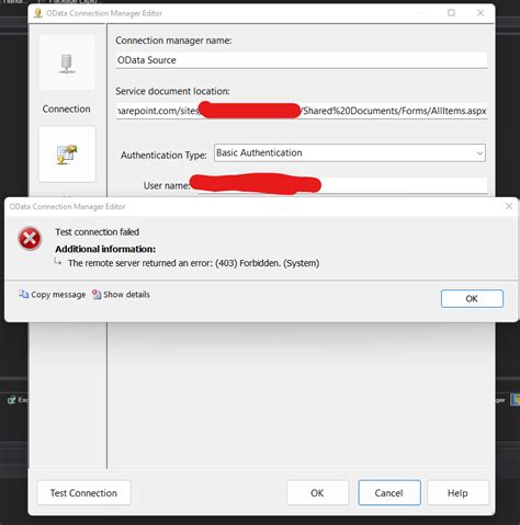 Connecting Ssis To Sharepoint Gives Error 403 Microsoft Qanda
