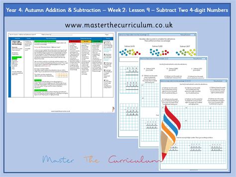 Year 4 Addition And Subtraction Lesson 9 Subtract Two 4 Digit Numbers More Than One