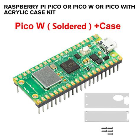 Raspberry Pi Pico Or Pico W Or Pico With Acrylic Case Kit Uas Factory Co Ltd