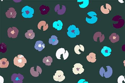 손으로 그린 꽃 보편적인 자유형 꽃 원활한 패턴을 그림 배경 카드 배너 포스터 표지 초대장 패브릭 헤더 또는 브로셔 용 그래픽 디자인 가리기에 대한 스톡 벡터 아트 및 기타