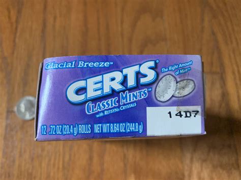 Certs Mint Roll Candy Classic Mints Glacial Breeze Ebay