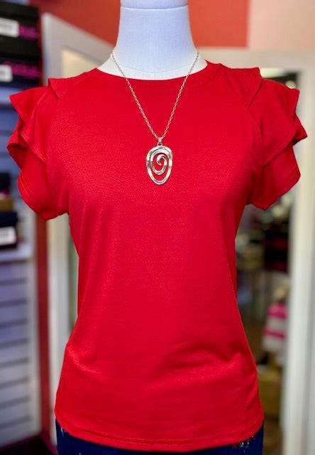 Mandy Red Tee A Splash Of Sass