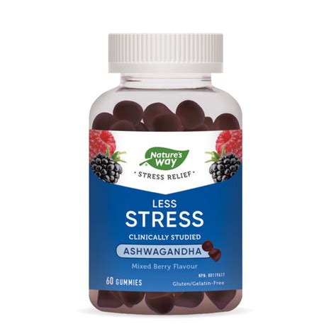 Less Stress Stress Relief 60 Gummies 60 Gummies Natures Way Canada