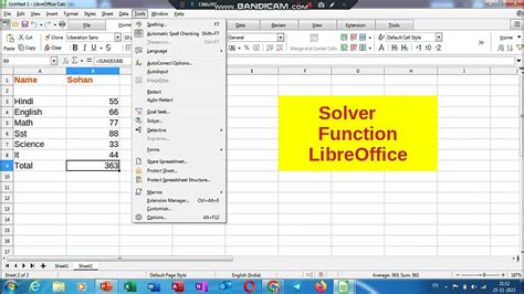 Solver In Libreoffice Calc How To Use The Solver Function In