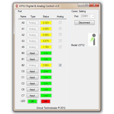 Software 01 IoControl Digital Control Analog Reading