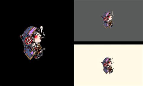 Premium Vector Beautiful Woman Smoking Vector Tattoo Design