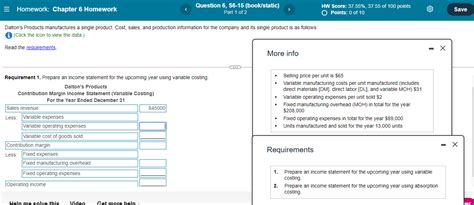 Solved Homework Chapter 6 Homework Question 6 S6 15