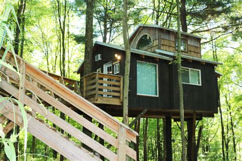 Tree House Cabins Mohican Ohio The Mohicans Treehouse In Ohio United