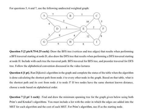 Solved For Questions 5 6 And 7 Use The Following
