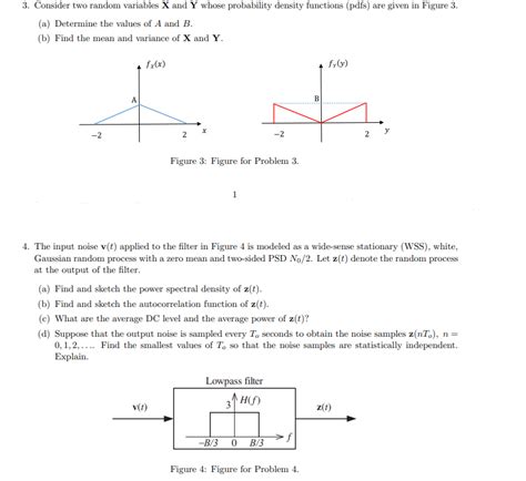 Solved 3 Consider Two Random Variables X And Y Whose