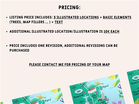 Custom Hand Illustrated Business Map Place Map Welcome Map Itinerary Event Map Any