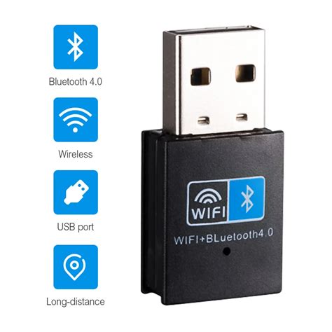 Usb Wifi Bluetooth Adapter V4 0 Wireless Network Card Wifi Antenna
