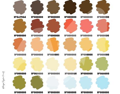 Colorful Palette Color Palette Ipad Pro Procreate Hex Color Codesautumn Breeze Procreate