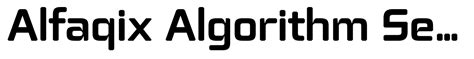 Alfaqix Algorithm Semi Bold Fuente Webfont And Desktop Myfonts