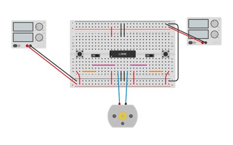 Circuit Design Pont En H Et Fin De Course Tinkercad