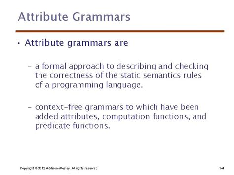 Chapter 3 Part Ii Describing Syntax And Semantics