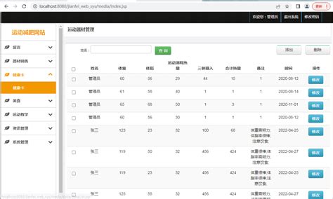 基于SSM MYSQL实现的实现的计划减肥及运动健康管理系统 C50340 计算机毕业设计JAVA毕业设计JAVA源码下载JAVA程序代