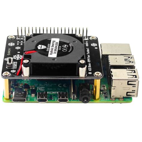 5v Gpio Cooling Fan With Led Light Mini Turbo Fan For Raspberry Pi 4b 3b 3b W Ebay