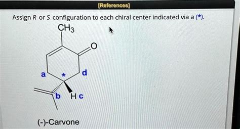 Assign R Or S Configuration Ch3 A B D Hc Carvone References To Each