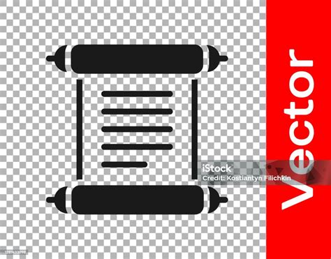 투명 한 배경에 격리 된 검은 법령 종이 양피지 스크롤 아이콘 아이콘 벡터 굴리기에 대한 스톡 벡터 아트 및 기타 이미지 굴리기 왕족 검은색 Istock