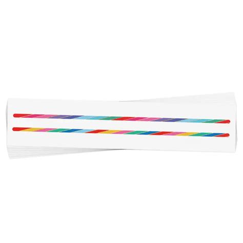 Rainbow Pixie Stick Bracelet Temporary Tattoos Set Of 10 Ellie And