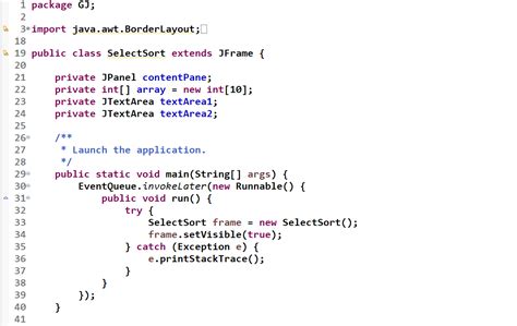 Java程式教室 八 選擇排序法 Eclipse GUI視窗介面設計工具