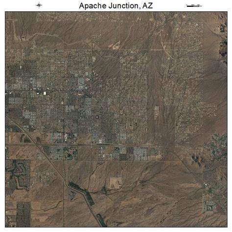 Aerial Photography Map Of Apache Junction Az Arizona