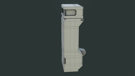 Artstation Sci Fi Computer Low Poly Game Ready Pbr Game Assets