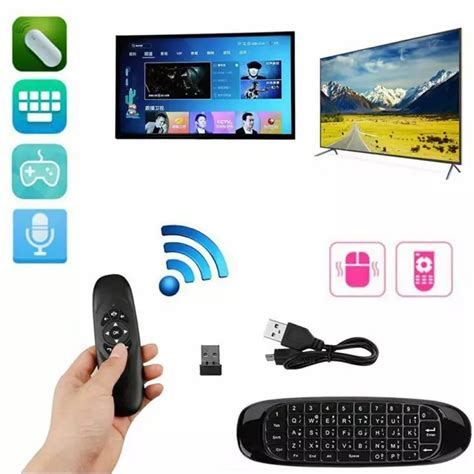 C120 Fly Air Mouse Wireless Keyboard 2 4g Smart Remote Control G64 Rechargeable Smart Keyboard