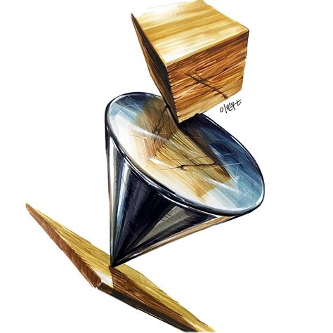 기초디자인 이민우t 일산주엽씨앤씨 3 2 기본질감 시범작 이민우t 기초디자인 기디 입시미술 미대입시 일산미술학원 개체묘사 나무질감 금속질감 기본도형