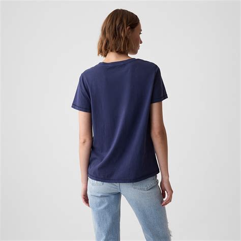 Gap Basic Crewneck Tee Navy Uniform Queens