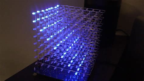 Led Cube Assembled Flashing The Diy Life