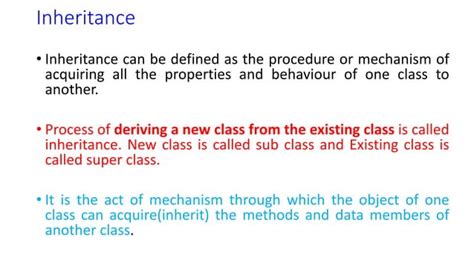 Java Inheritance Sub Class Constructors Method Overriding Ppt